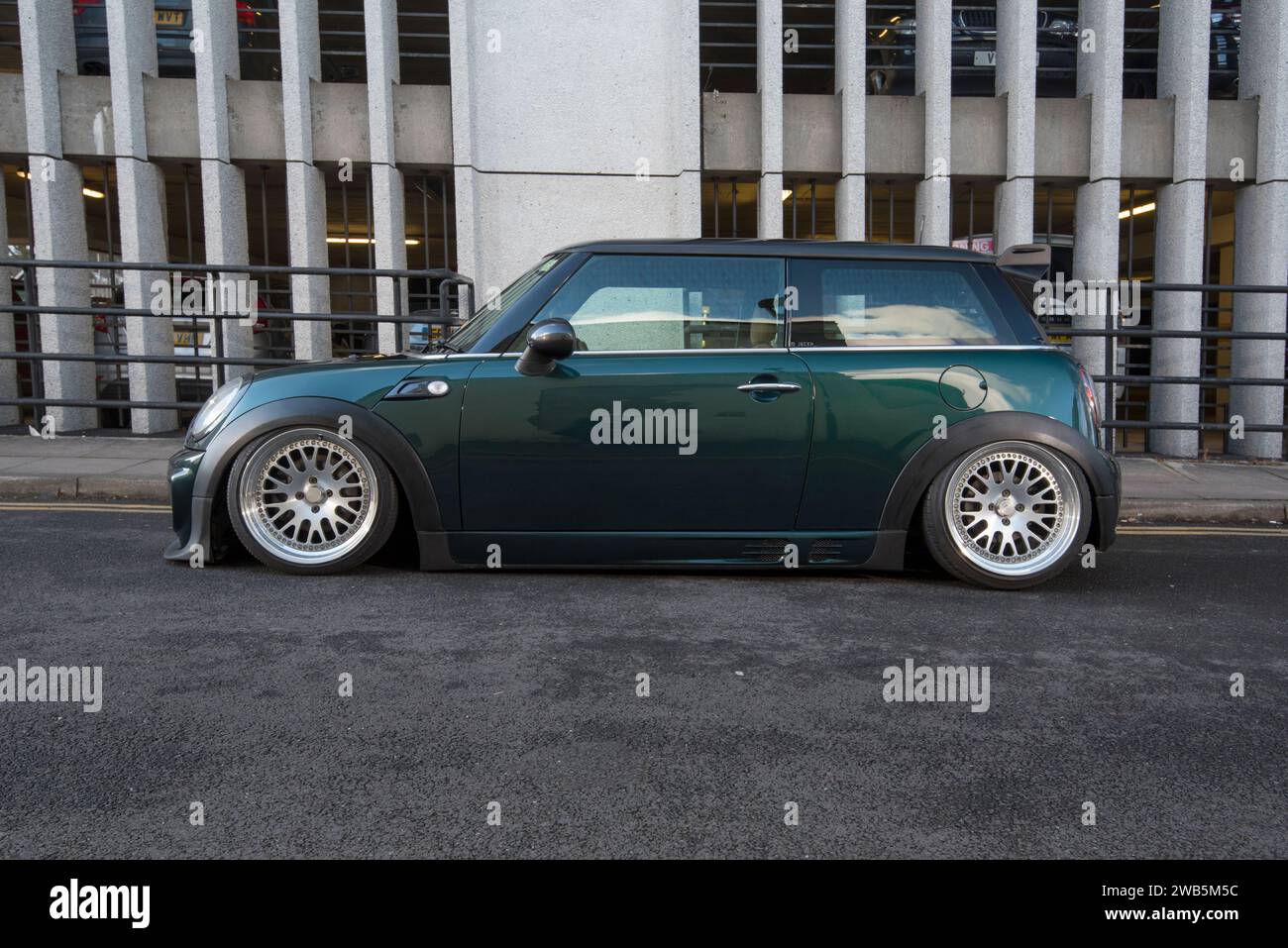 Modified and air bagged R53 Mini Cooper S Stock Photo - Alamy