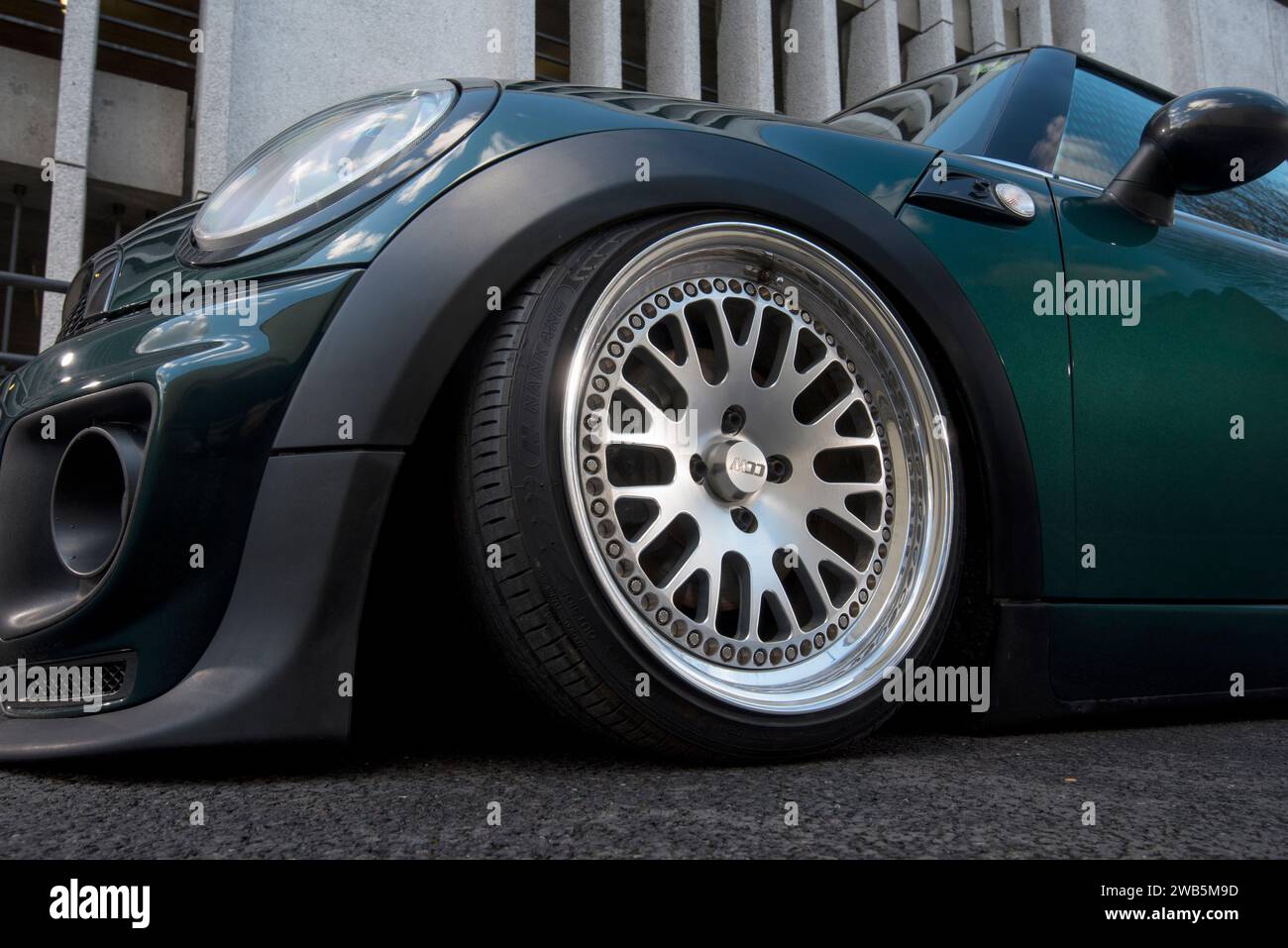 Modified and air bagged R53 Mini Cooper S Stock Photo - Alamy