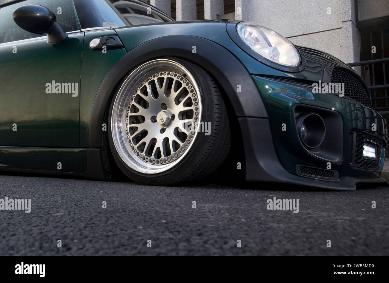 Modified and air bagged R53 Mini Cooper S Stock Photo - Alamy