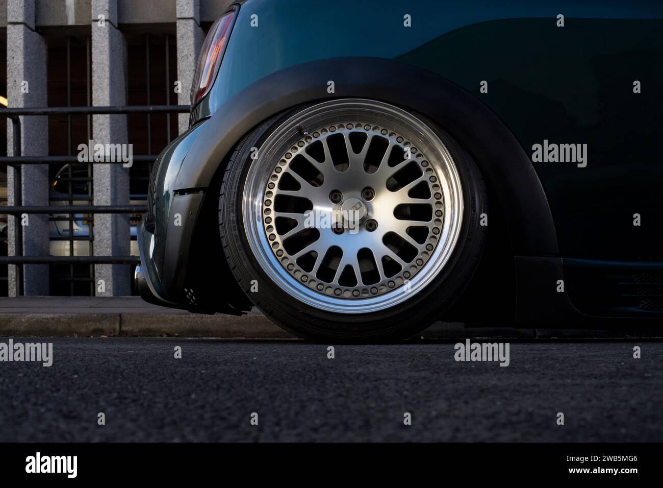Modified and air bagged R53 Mini Cooper S Stock Photo - Alamy
