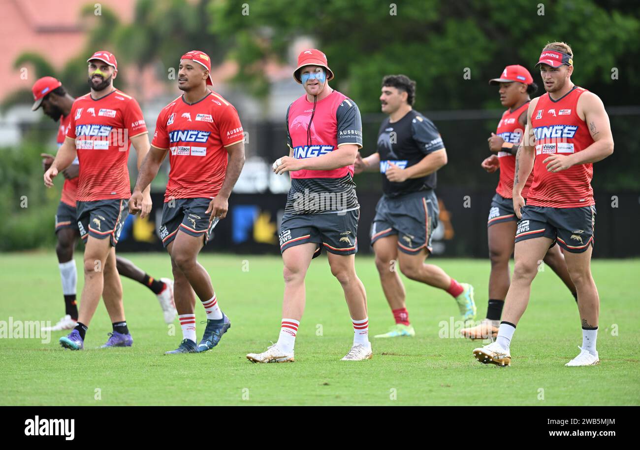 Brisbane, Australia. 09th Jan, 2024. Thomas Flegler (centre) is seen ...