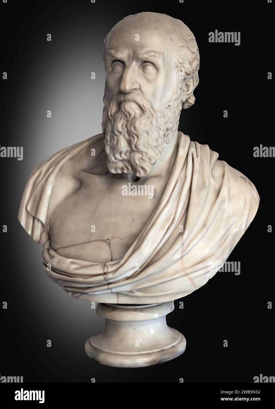 (Venice) Bust of Titian by Rinaldo Rinaldi Stock Photo - Alamy