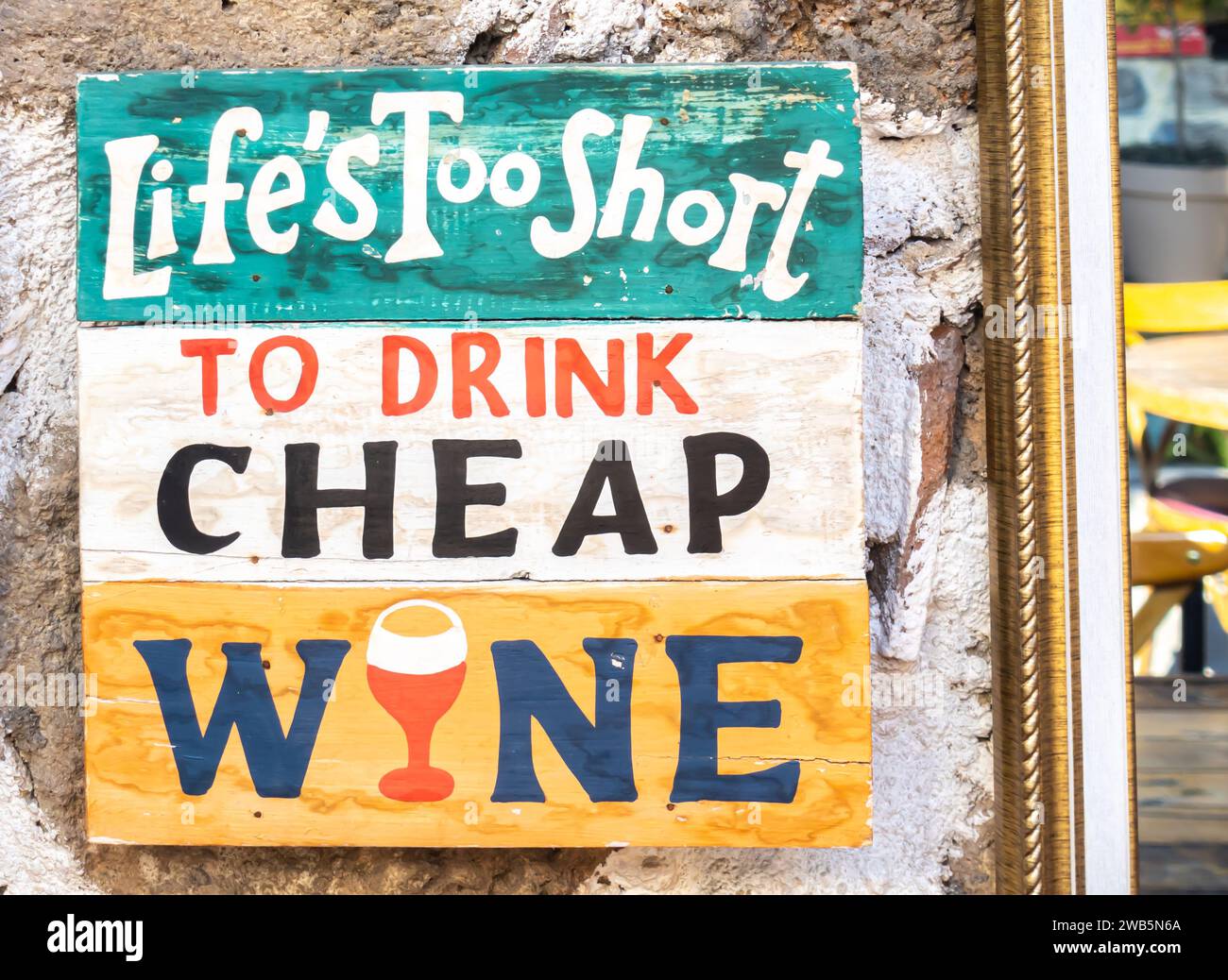 Bar signs slogans hi-res stock photography and images - Alamy