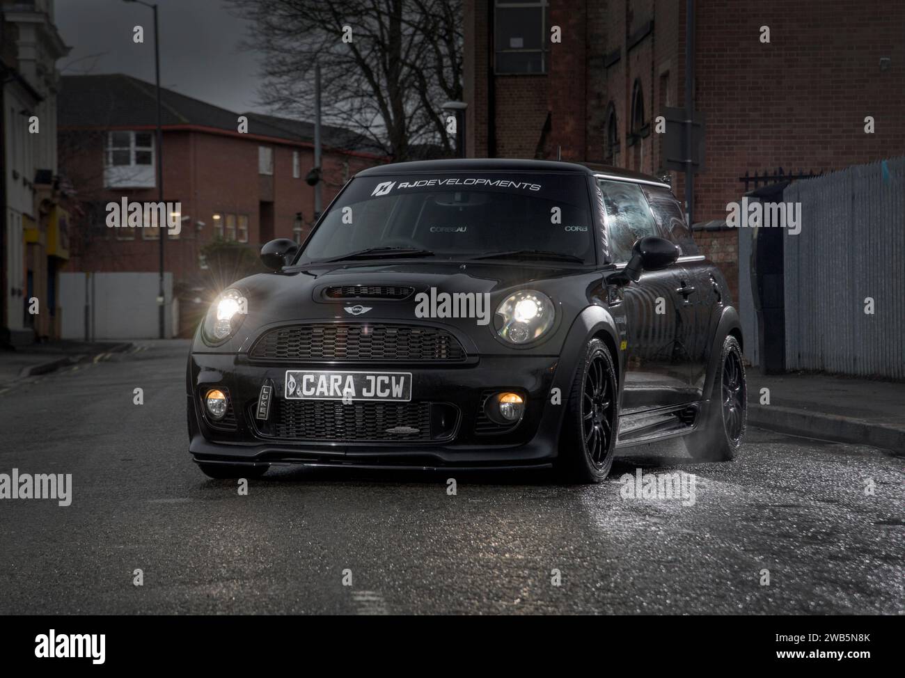Modified R53 Mini Cooper S hot hatch car Stock Photo - Alamy