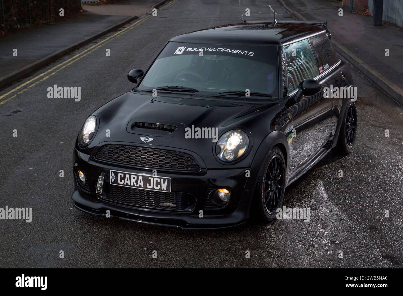 Modified R53 Mini Cooper S hot hatch car Stock Photo - Alamy