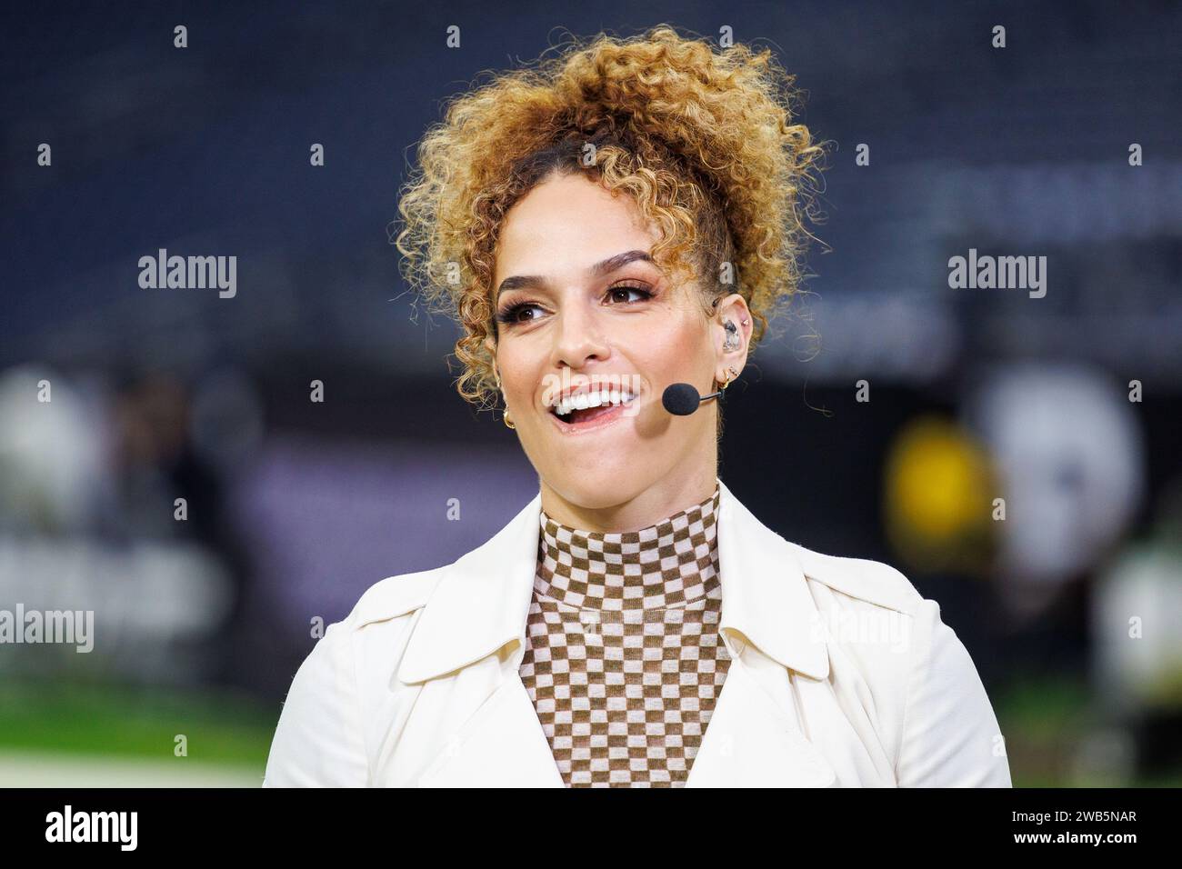 Houston, Texas, USA. 08th Jan, 2024. ESPN reporter Jess Sims during ...