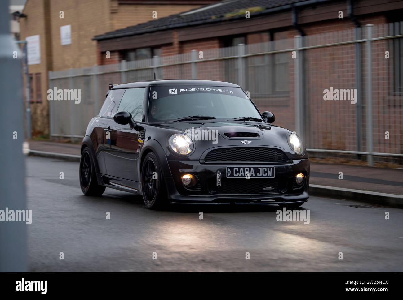 Modified R53 Mini Cooper S hot hatch car Stock Photo - Alamy