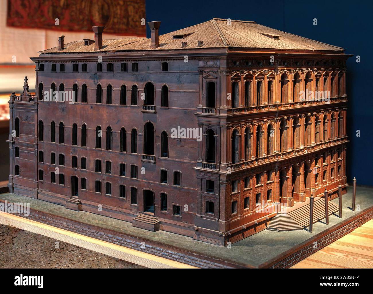 (Venice) Large wooden model for Palazzo Venier dei leoni by Domenico ...