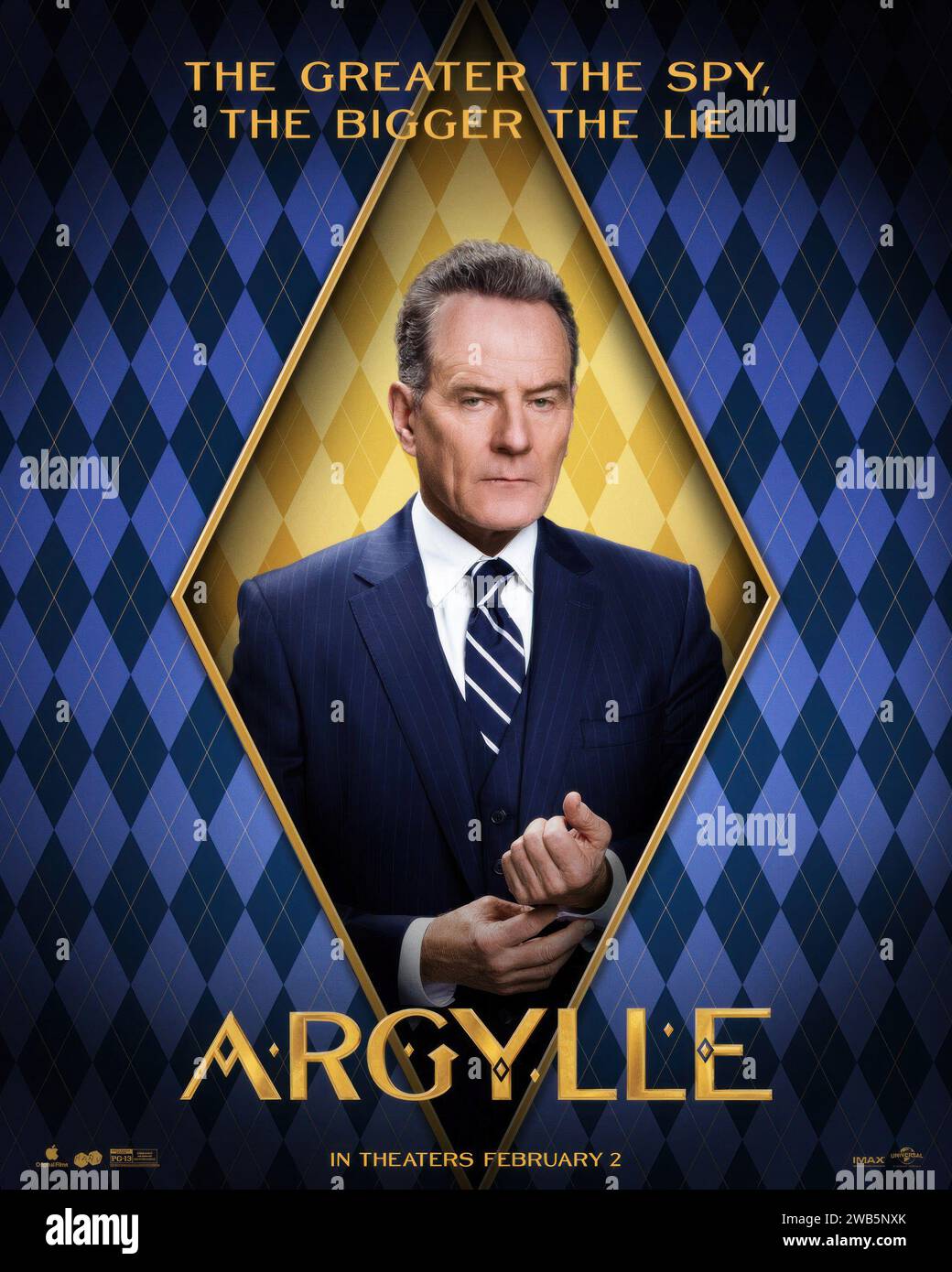 ARGYLLE, US character poster, Bryan Cranston, 2024. © Universal ...