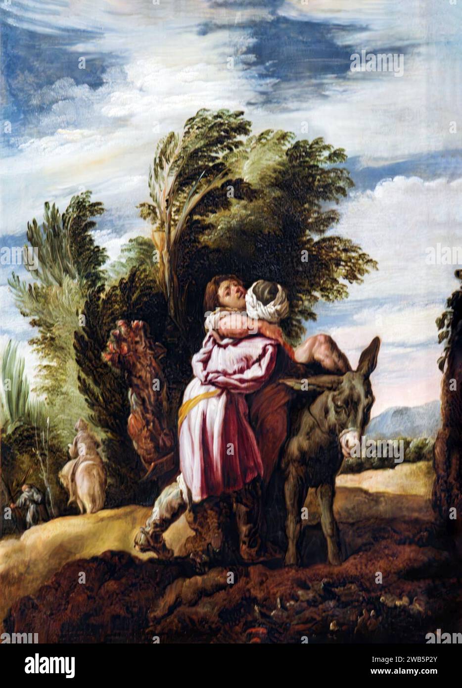 (Venice) The parable of the Good Samaritan by Domenico Fetti Stock Photo - Alamy