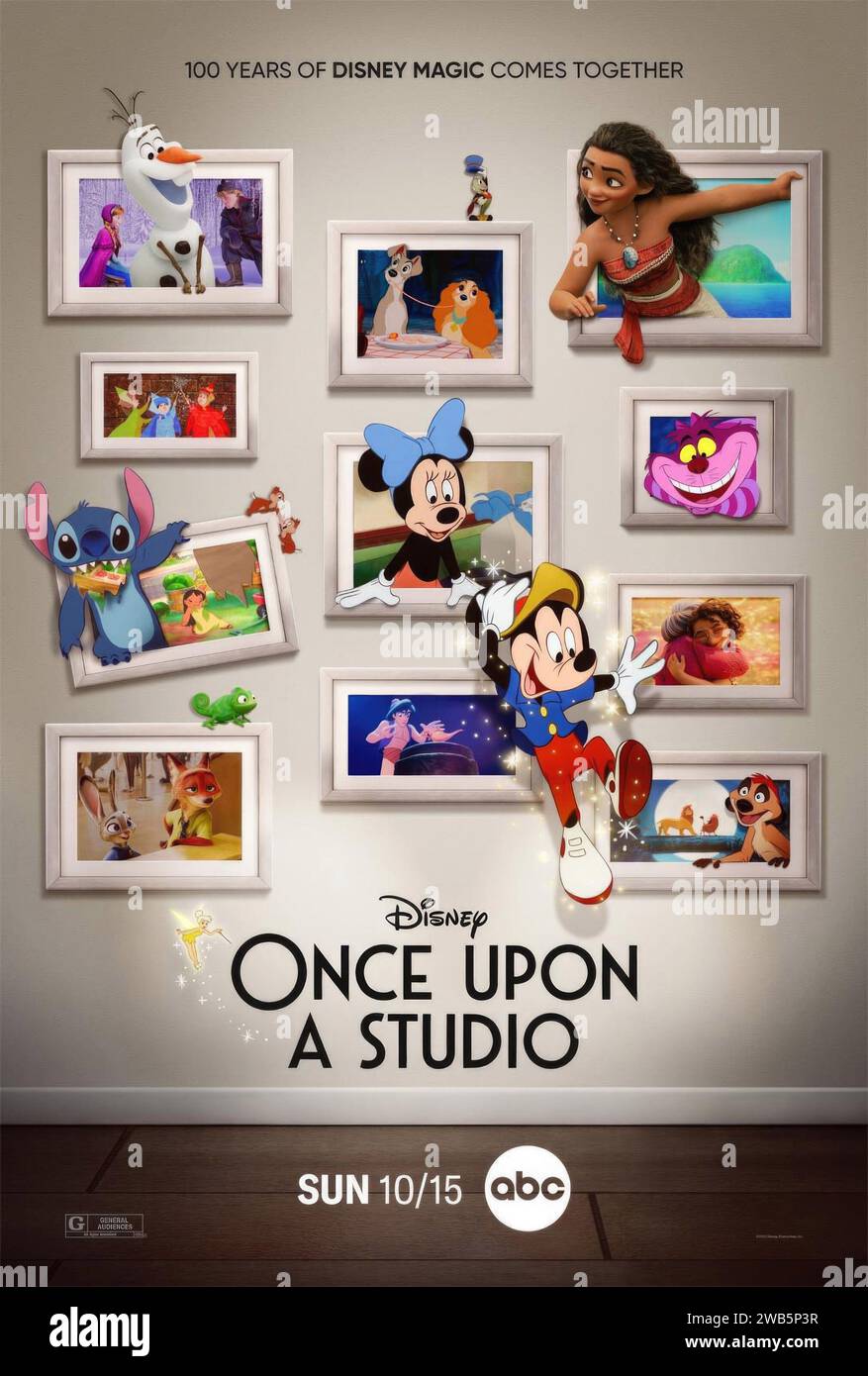 ONCE UPON A STUDIO, Minnie Mouse (blue bow), Mickey Mouse (red pants ...
