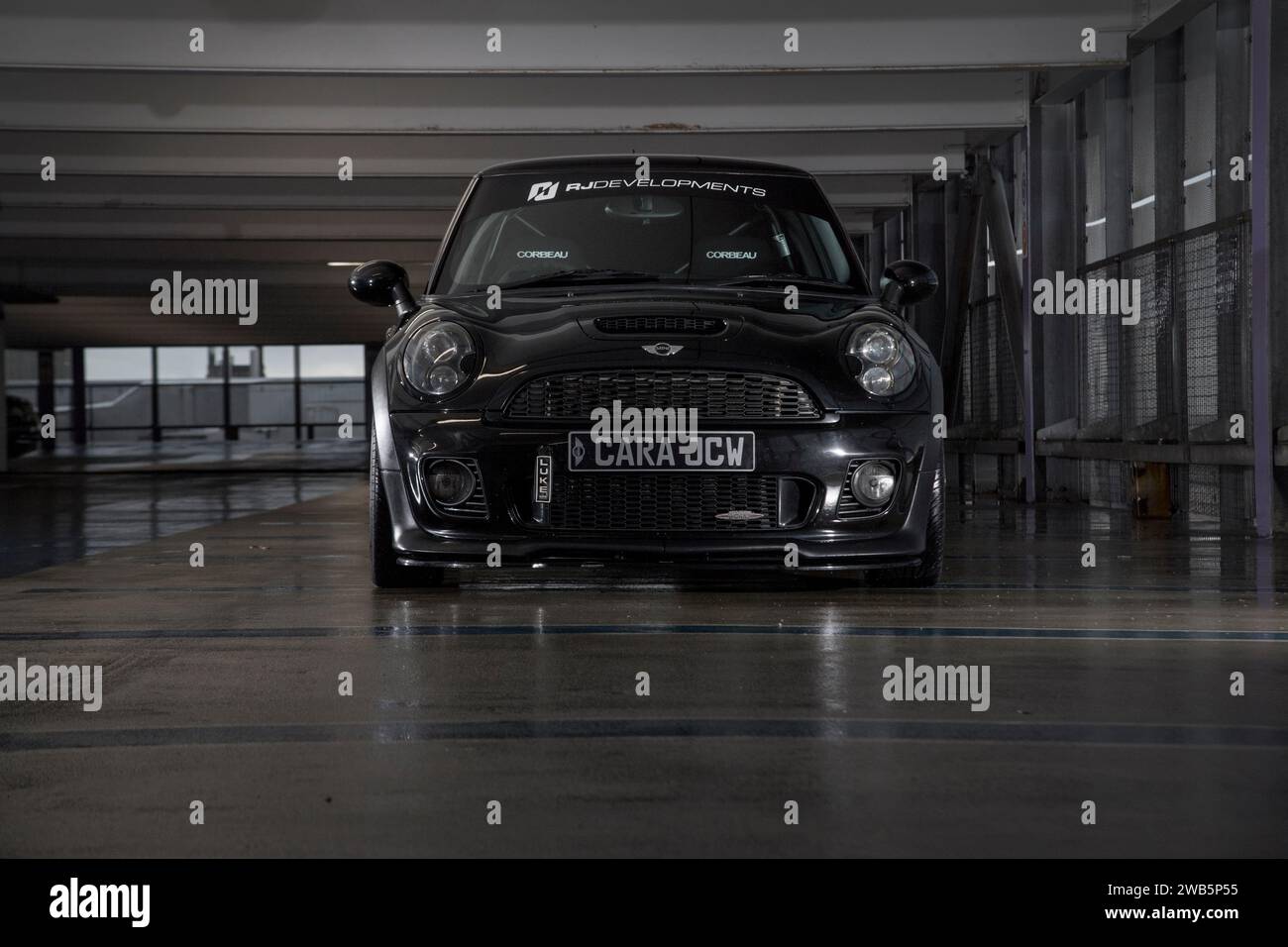 Modified R53 Mini Cooper S hot hatch car Stock Photo - Alamy