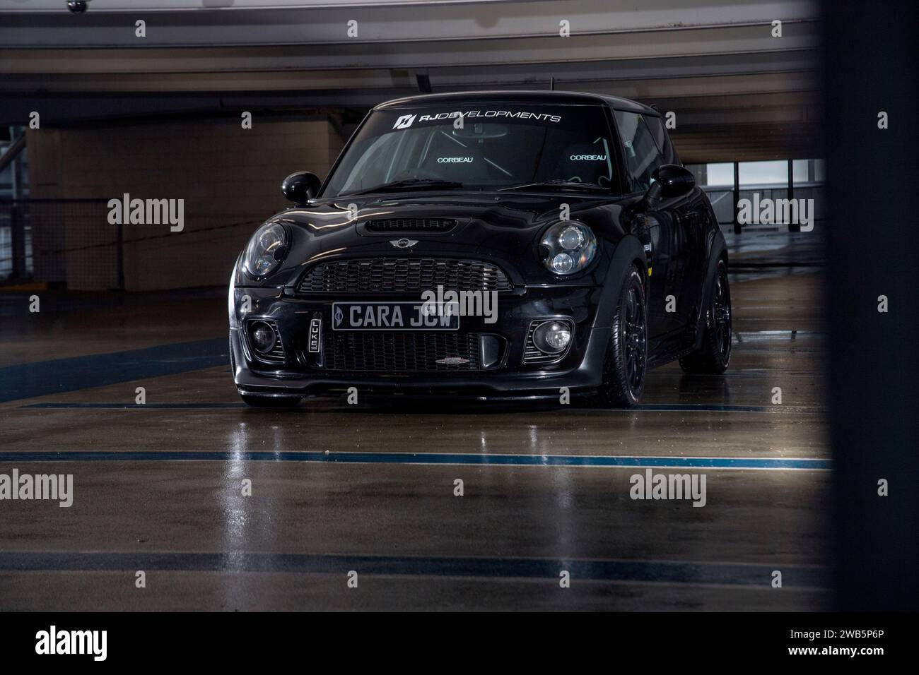 Modified R53 Mini Cooper S hot hatch car Stock Photo - Alamy