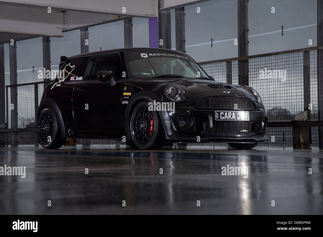 Modified R53 Mini Cooper S hot hatch car Stock Photo - Alamy