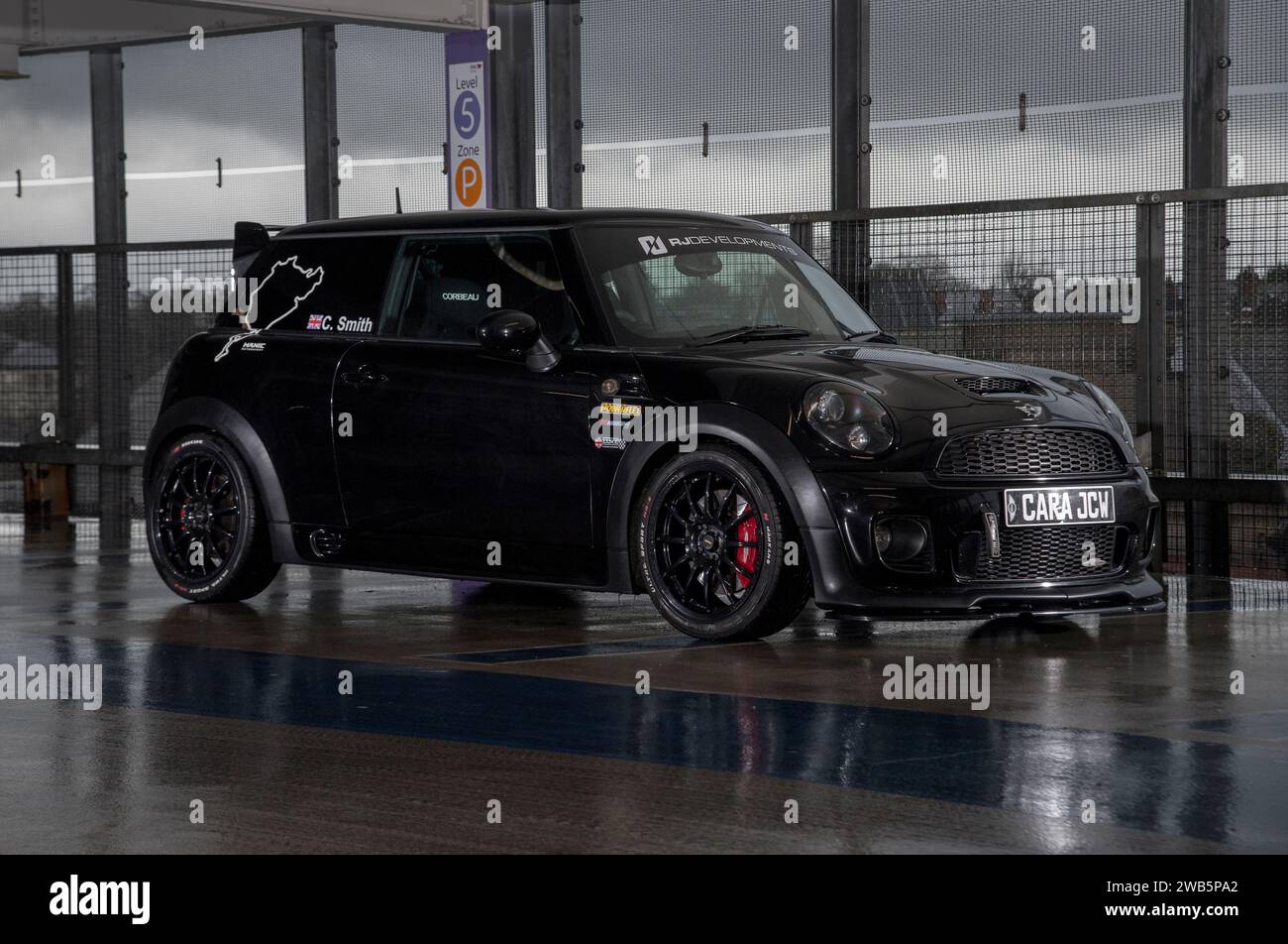 Modified R53 Mini Cooper S hot hatch car Stock Photo - Alamy