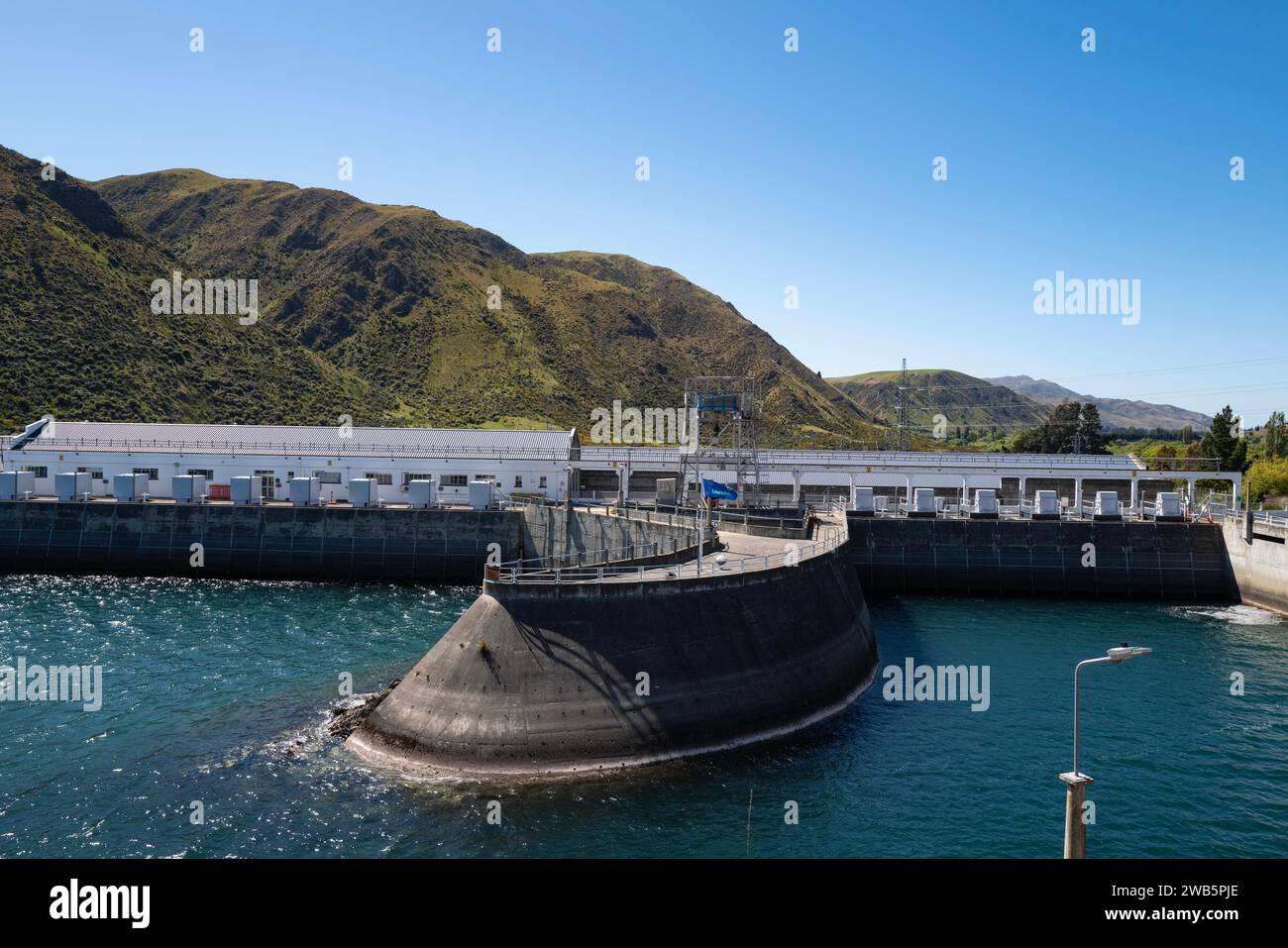Road trip around the South Island of New Zealand. The Waitaki Dam is ...