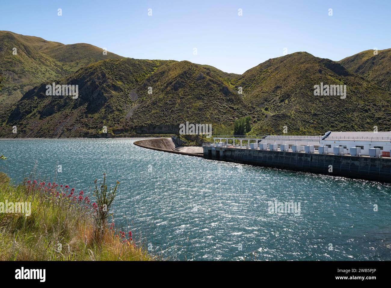 Road trip around the South Island of New Zealand. The Waitaki Dam is ...
