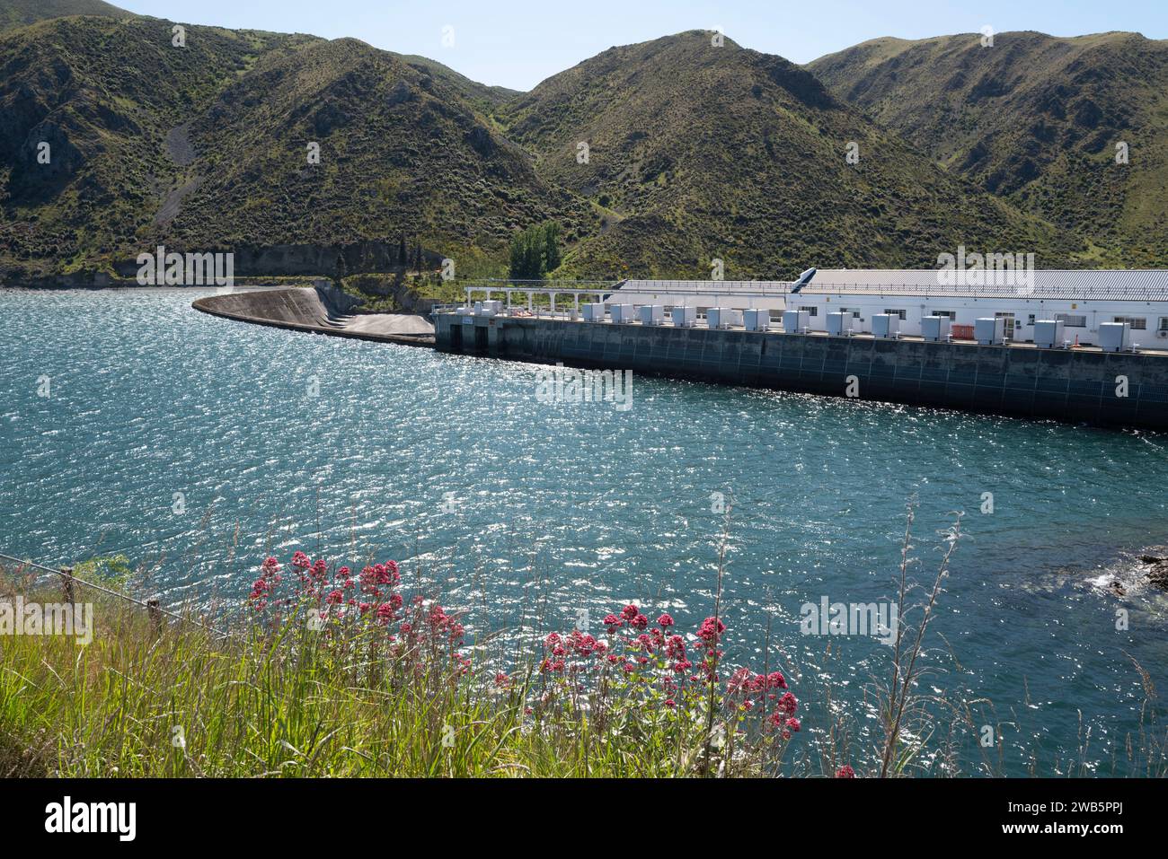 Road trip around the South Island of New Zealand. The Waitaki Dam is ...