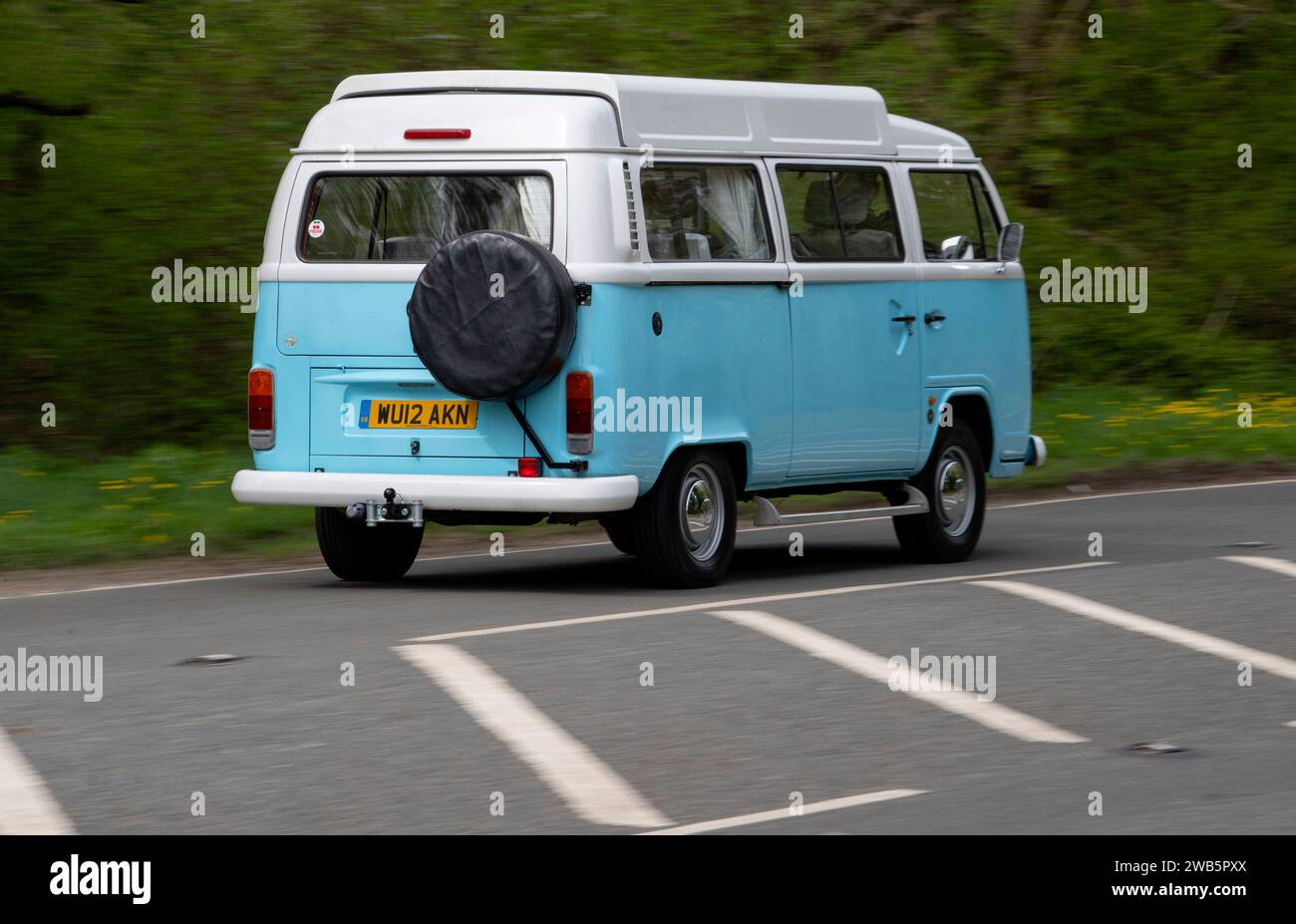 Brazilian built water cooled 2012 VW bay window camper van Stock Photo ...