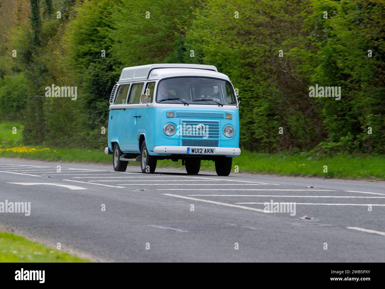 Brazilian built water cooled 2012 VW bay window camper van Stock Photo ...