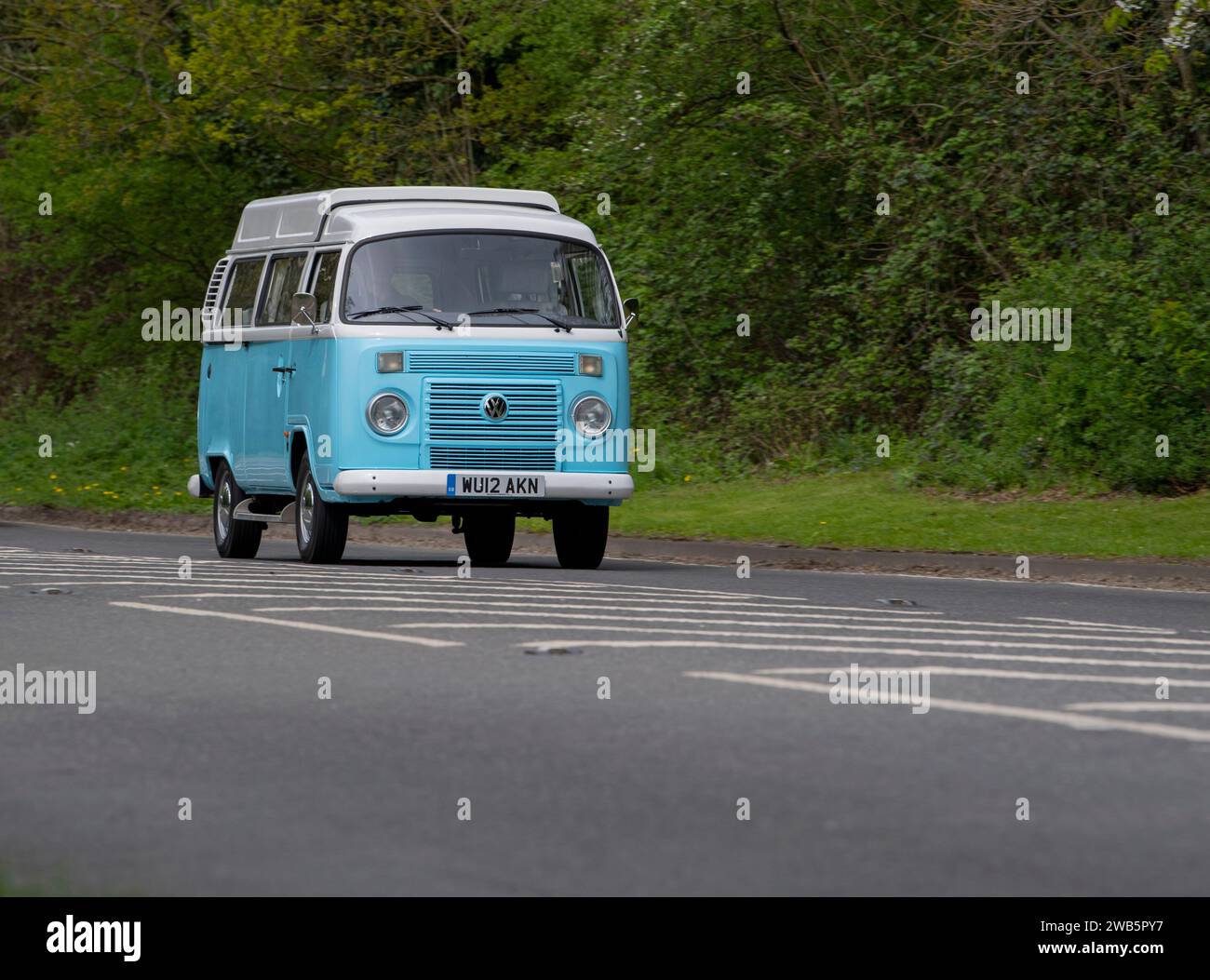 Brazilian built water cooled 2012 VW bay window camper van Stock Photo ...
