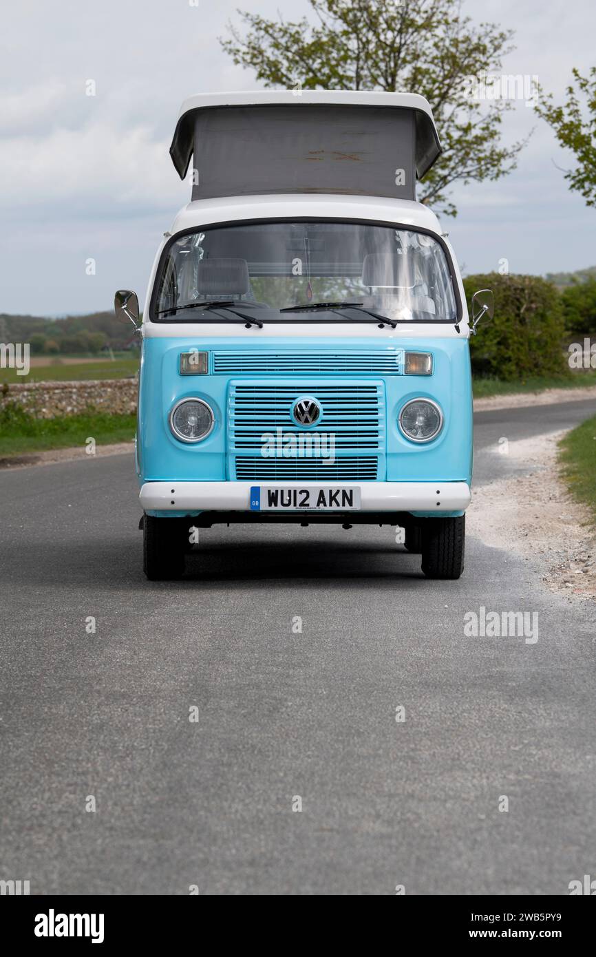 Brazilian built water cooled 2012 VW bay window camper van Stock Photo ...