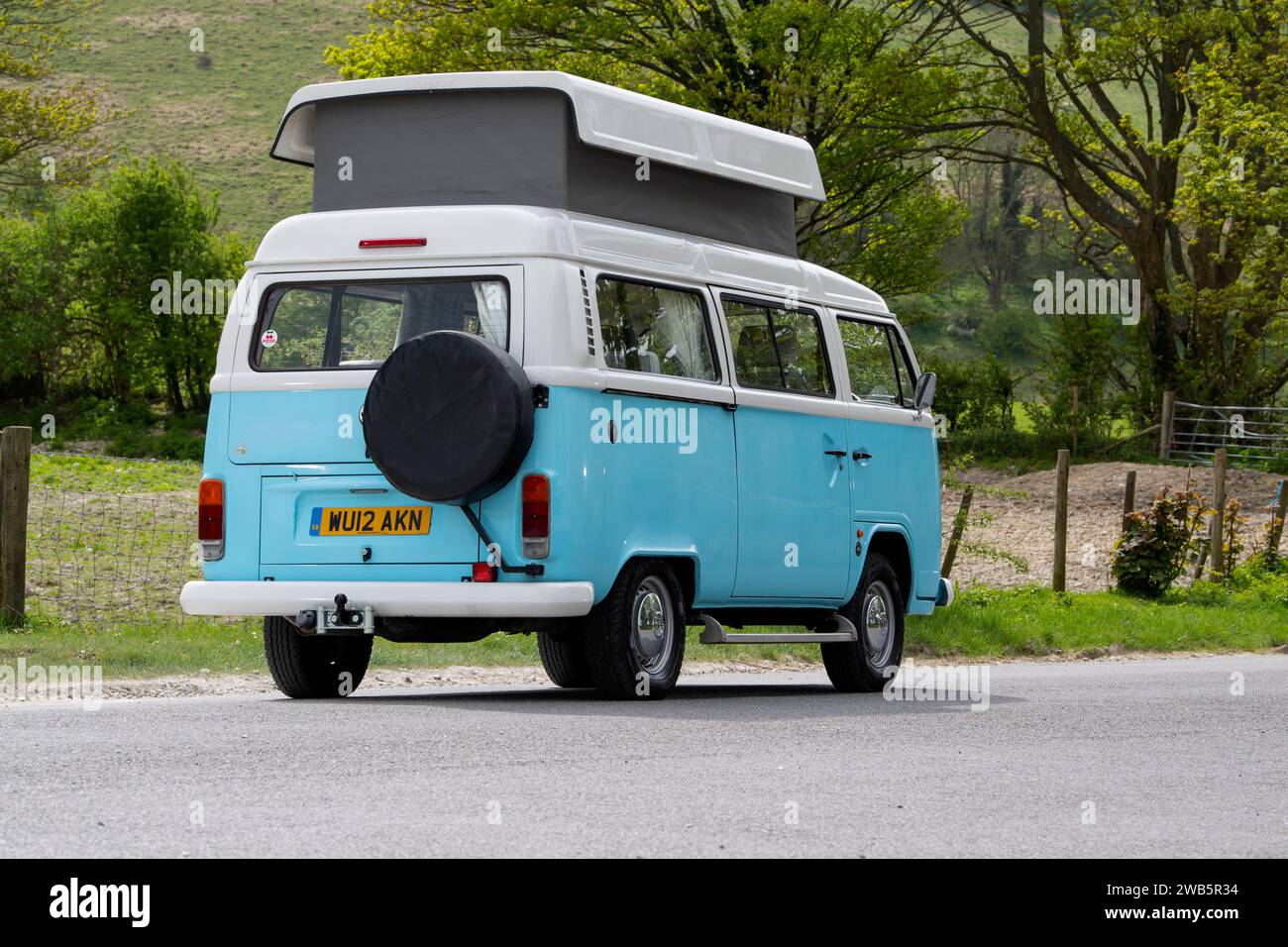 Brazilian built water cooled 2012 VW bay window camper van Stock Photo ...