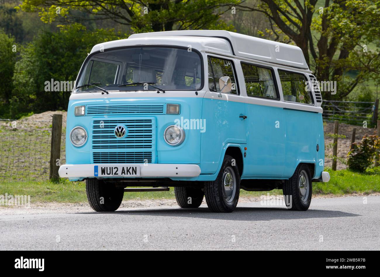 Brazilian built water cooled 2012 VW bay window camper van Stock Photo ...