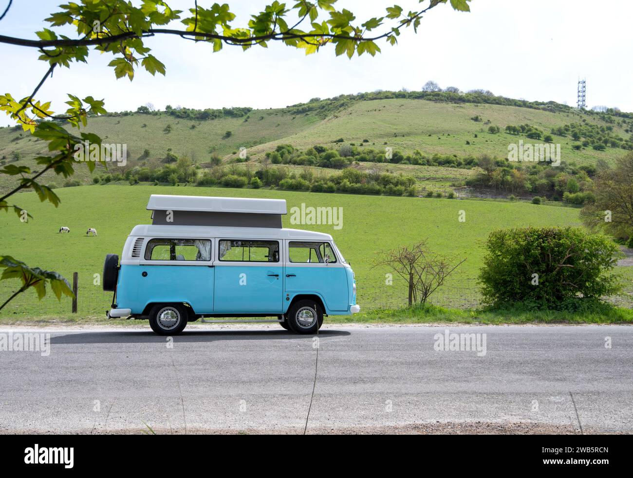 Brazilian built water cooled 2012 VW bay window camper van Stock Photo ...
