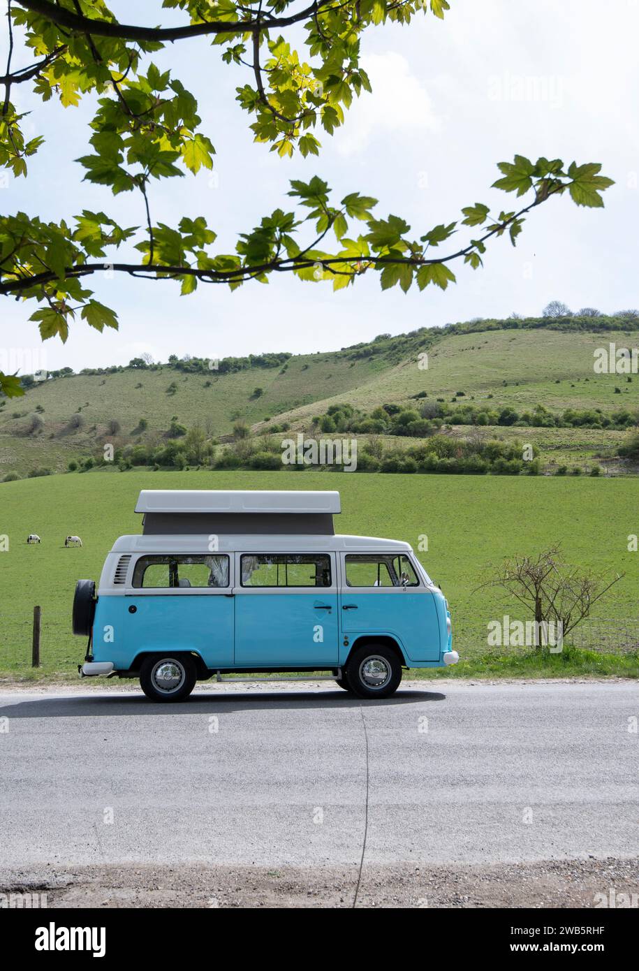 Brazilian built water cooled 2012 VW bay window camper van Stock Photo ...