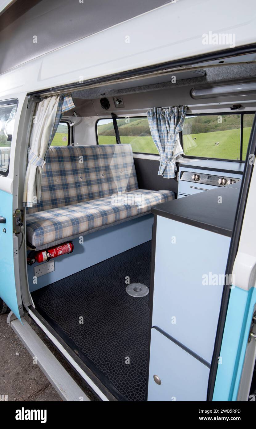 Brazilian built water cooled 2012 VW bay window camper van Stock Photo ...