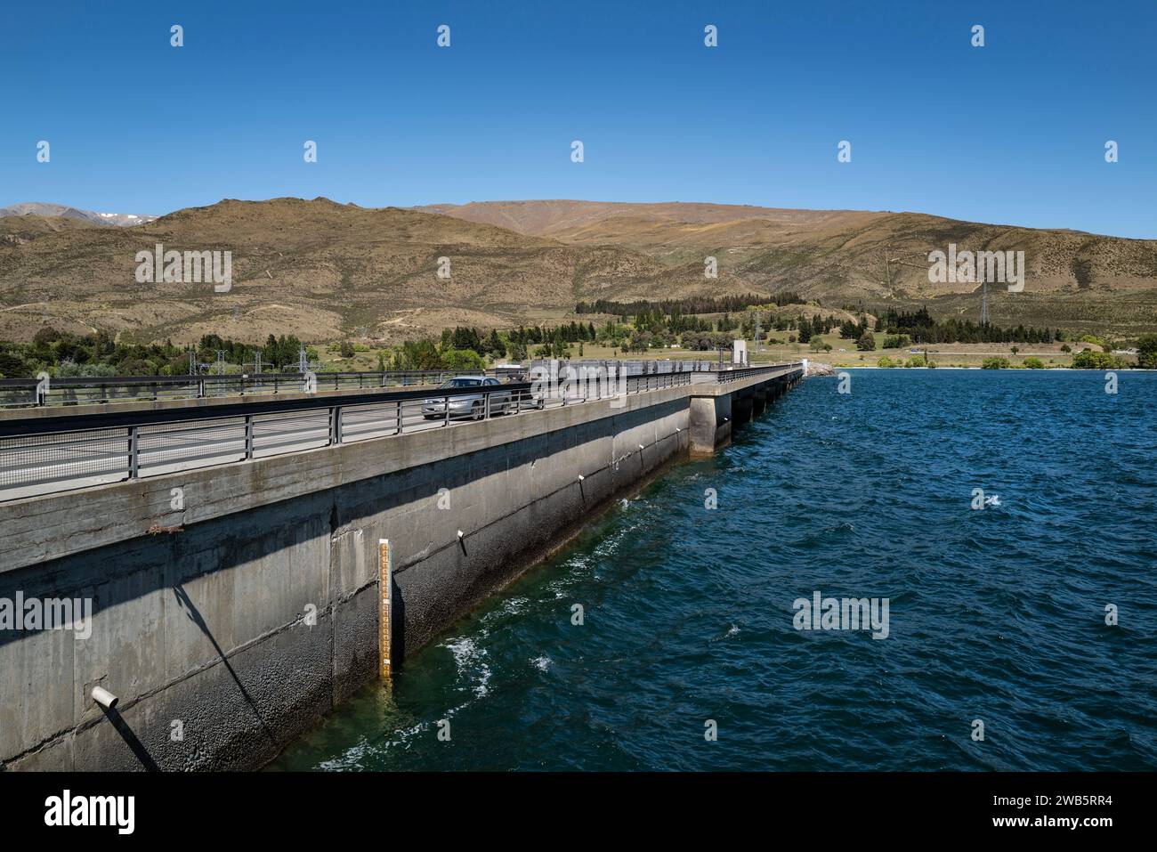 Road trip around the South Island of New Zealand. The Waitaki Dam is ...