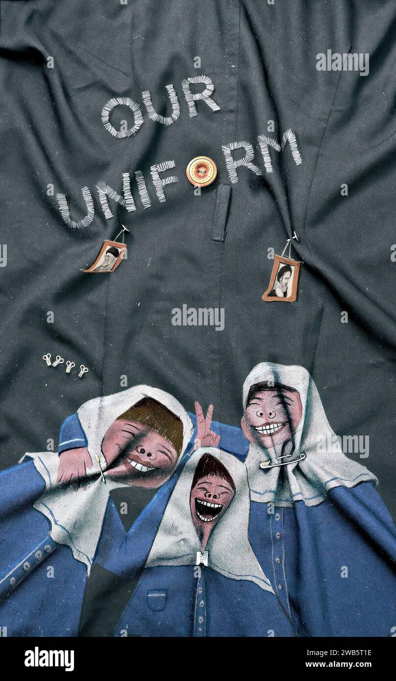 OUR UNIFORM, English language poster, 2023. © Yegane Moghaddam ...