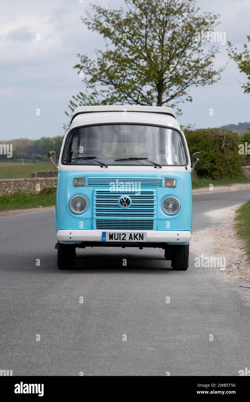 Brazilian built water cooled 2012 VW bay window camper van Stock Photo ...