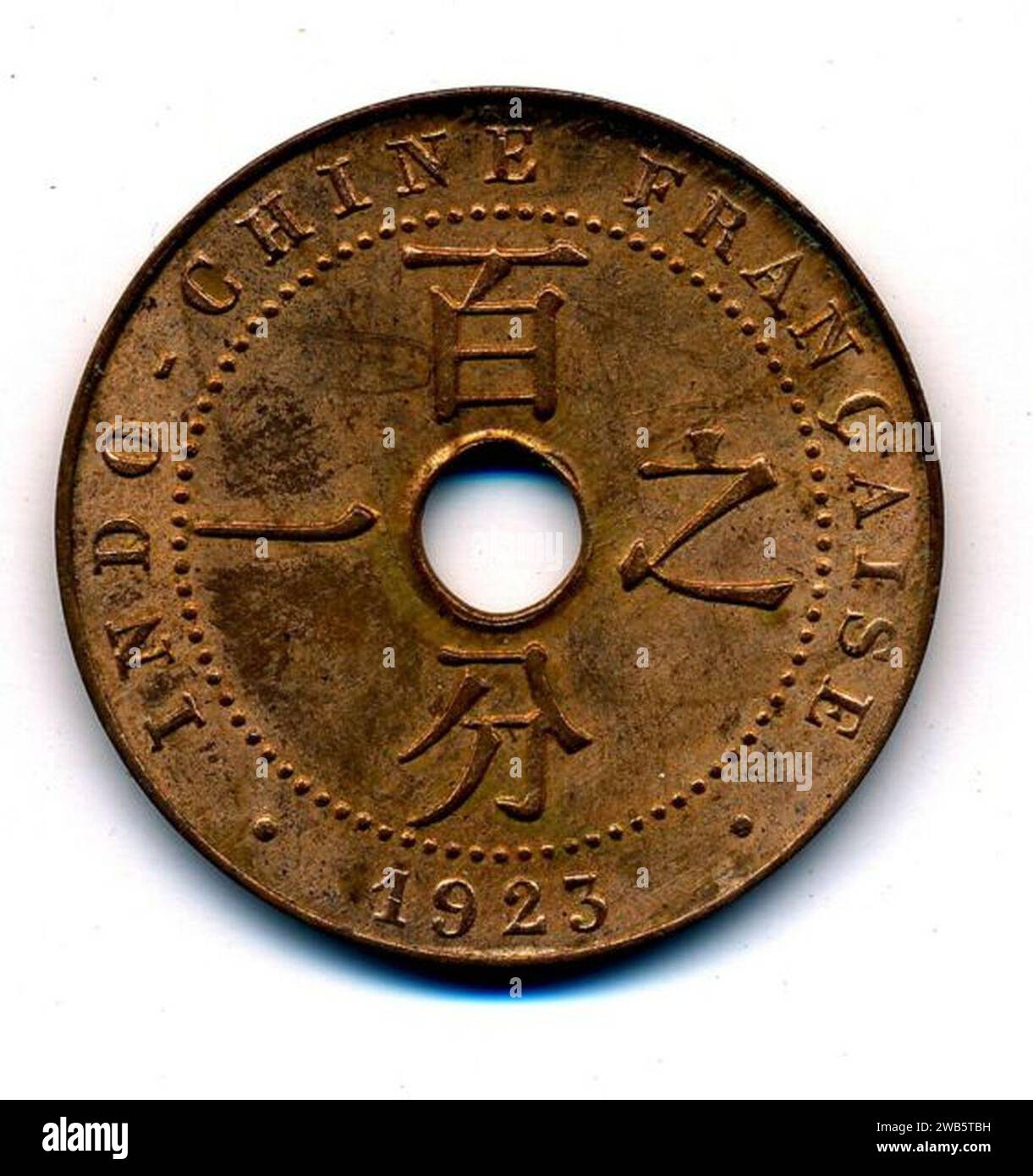 1 cent - French Indo-China - Banknotesking (1923) 01 Stock Photo - Alamy