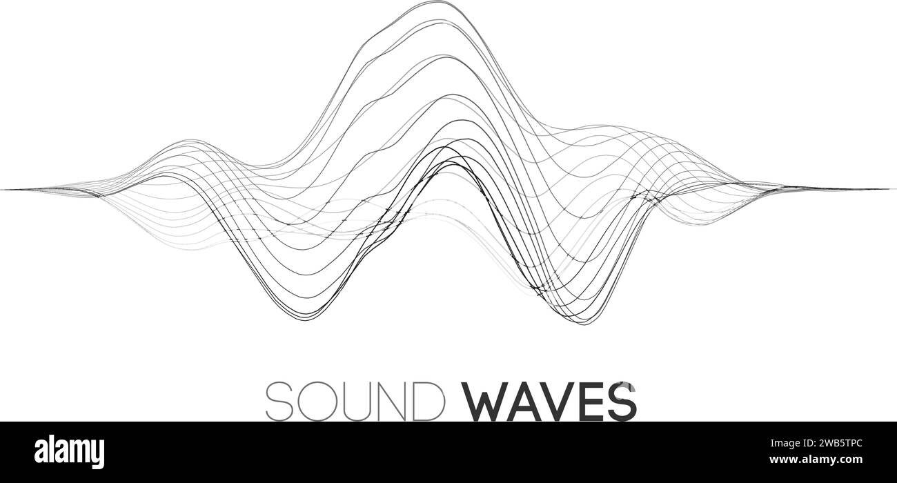 Sound wave music background. Audio waves abstract pulse background ...