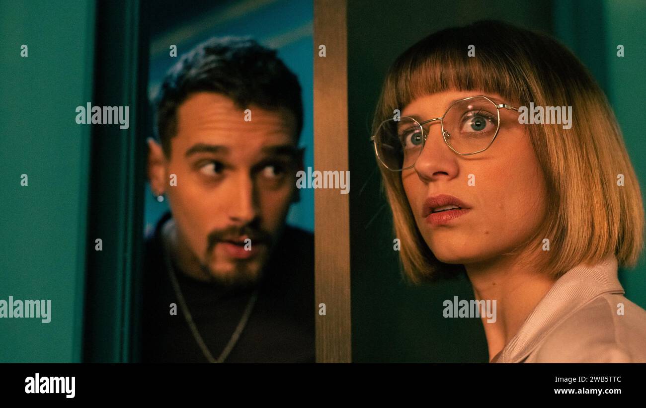 BERLIN, aka LA CASA DE PAPEL: BERLIN, from left: Joel Sanchez, Michelle ...