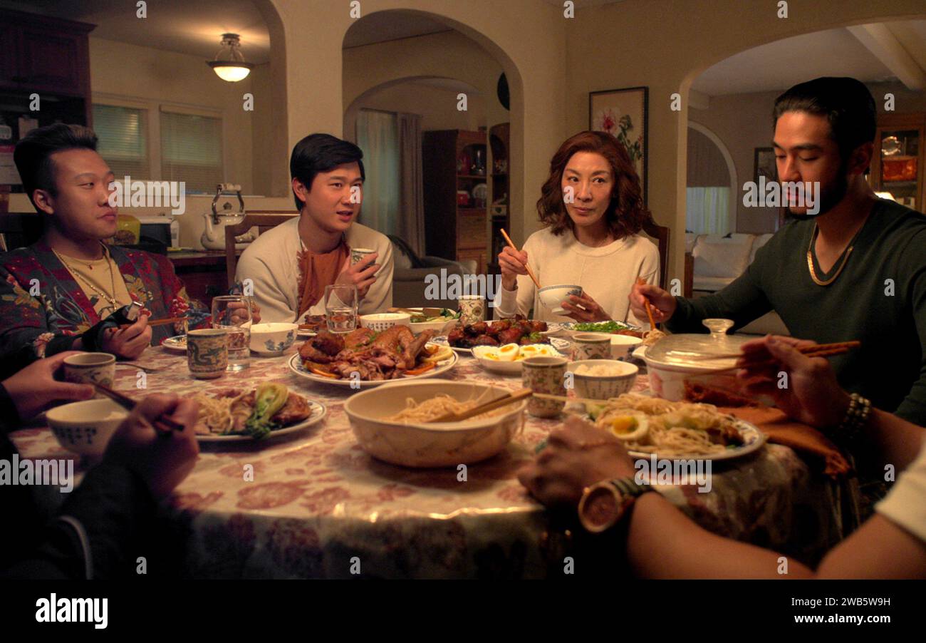 THE BROTHERS SUN, from left: Joon Lee, Sam Song Li, Michelle Yeoh ...