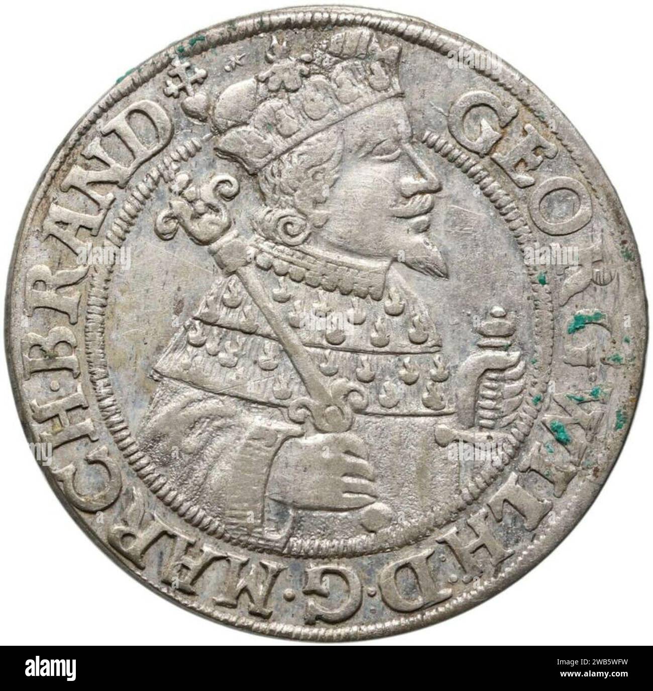 1 Ort (¼ Thaler), Georg Wilhelm of Brandenburg-Prussia (23 December ...