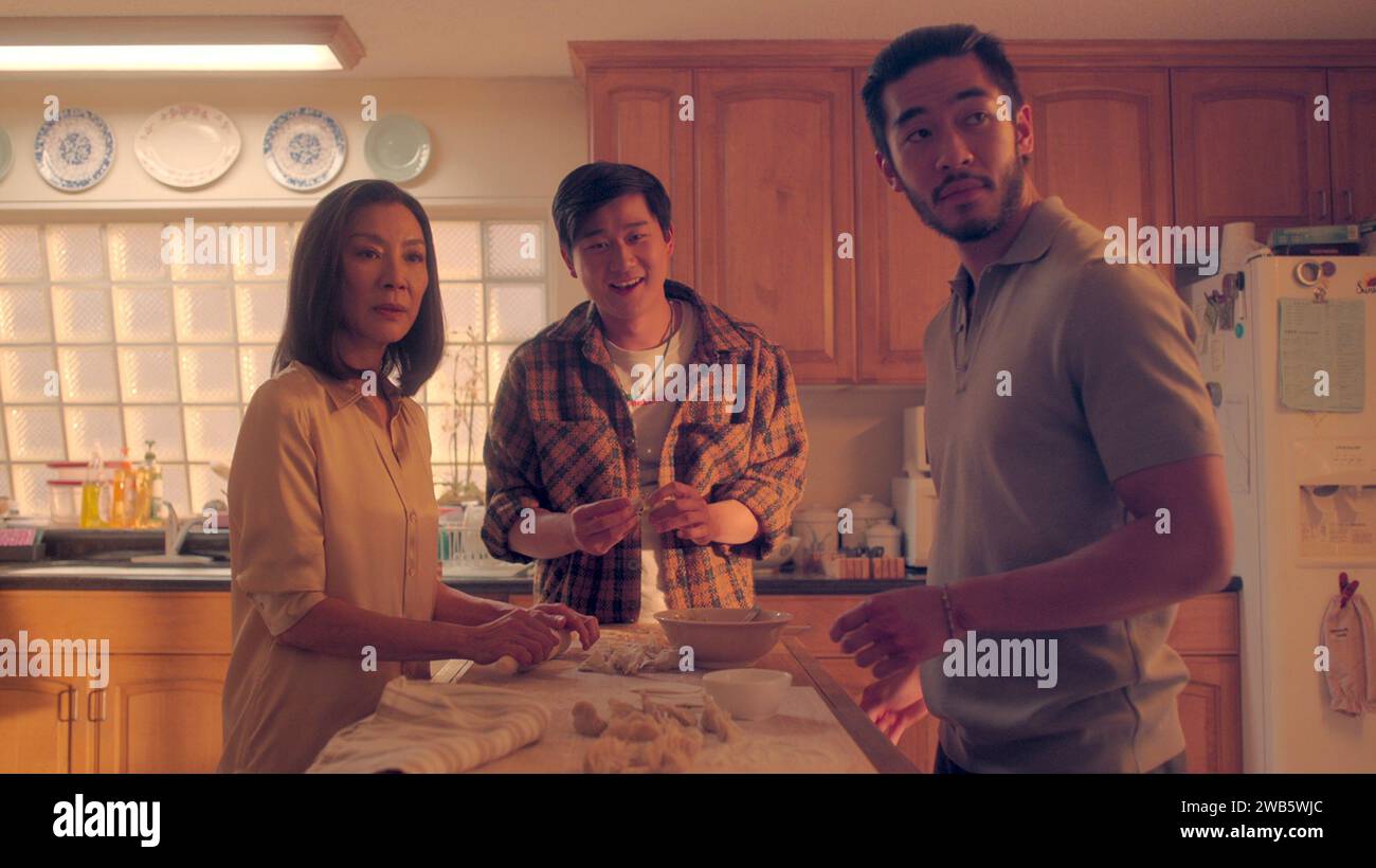 THE BROTHERS SUN, from left: Michelle Yeoh, Sam Song Li, Justin Chien ...