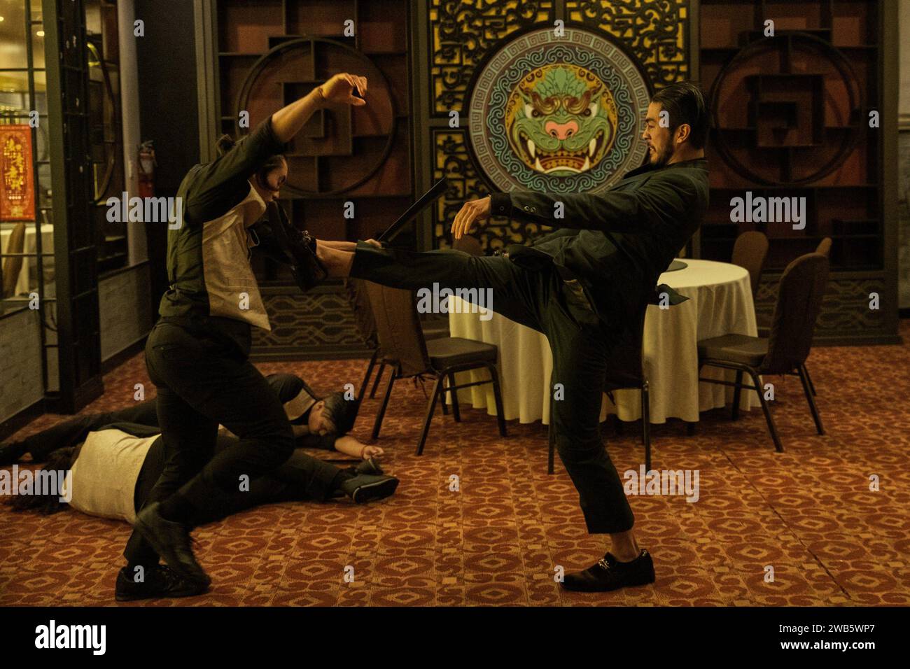 THE BROTHERS SUN, Justin Chien (right), 'Gymkata', (Season 1, ep. 107 ...