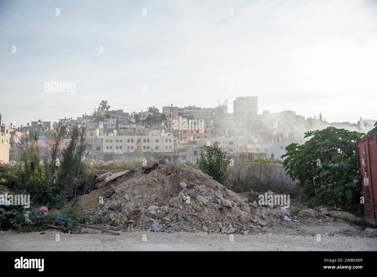 Tulkram, Tulkram, Palestine. 8th Jan, 2024. View of the Nur Shams ...