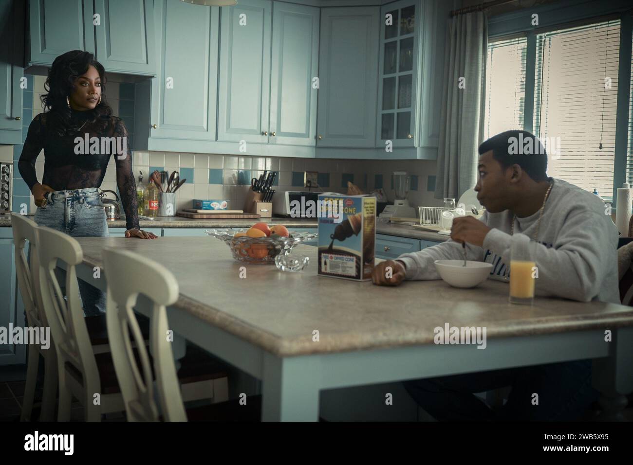 POWER BOOK III: RAISING KANAN, from left: Patina Miller, Mekai Curtis ...