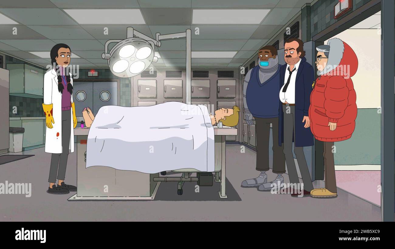 GRIMSBURG, on right: Detective Greg Summers (voice: Kevin Michael ...