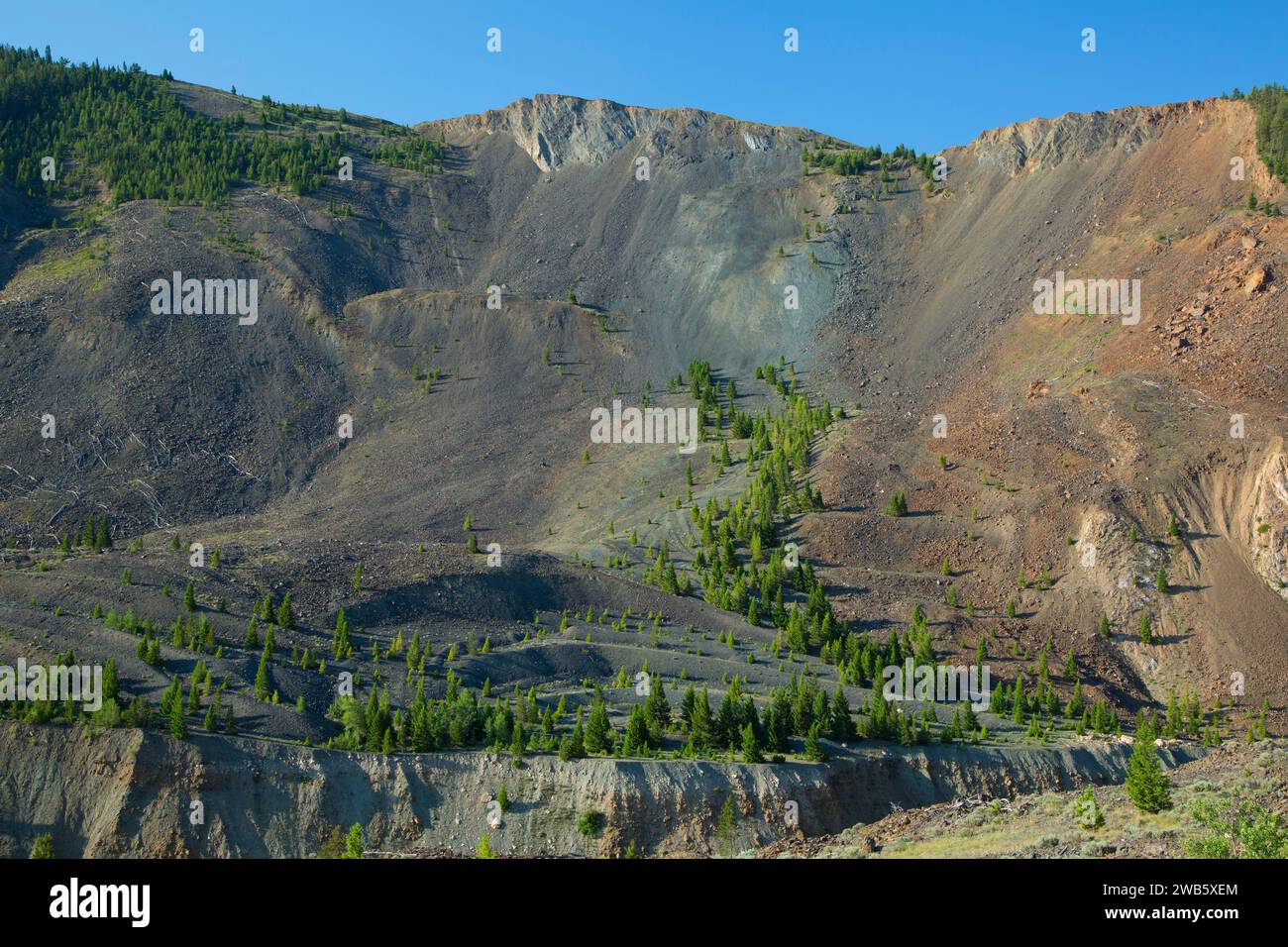 Landslide, Madison River Canyon Earthquake Area, Gallatin National ...