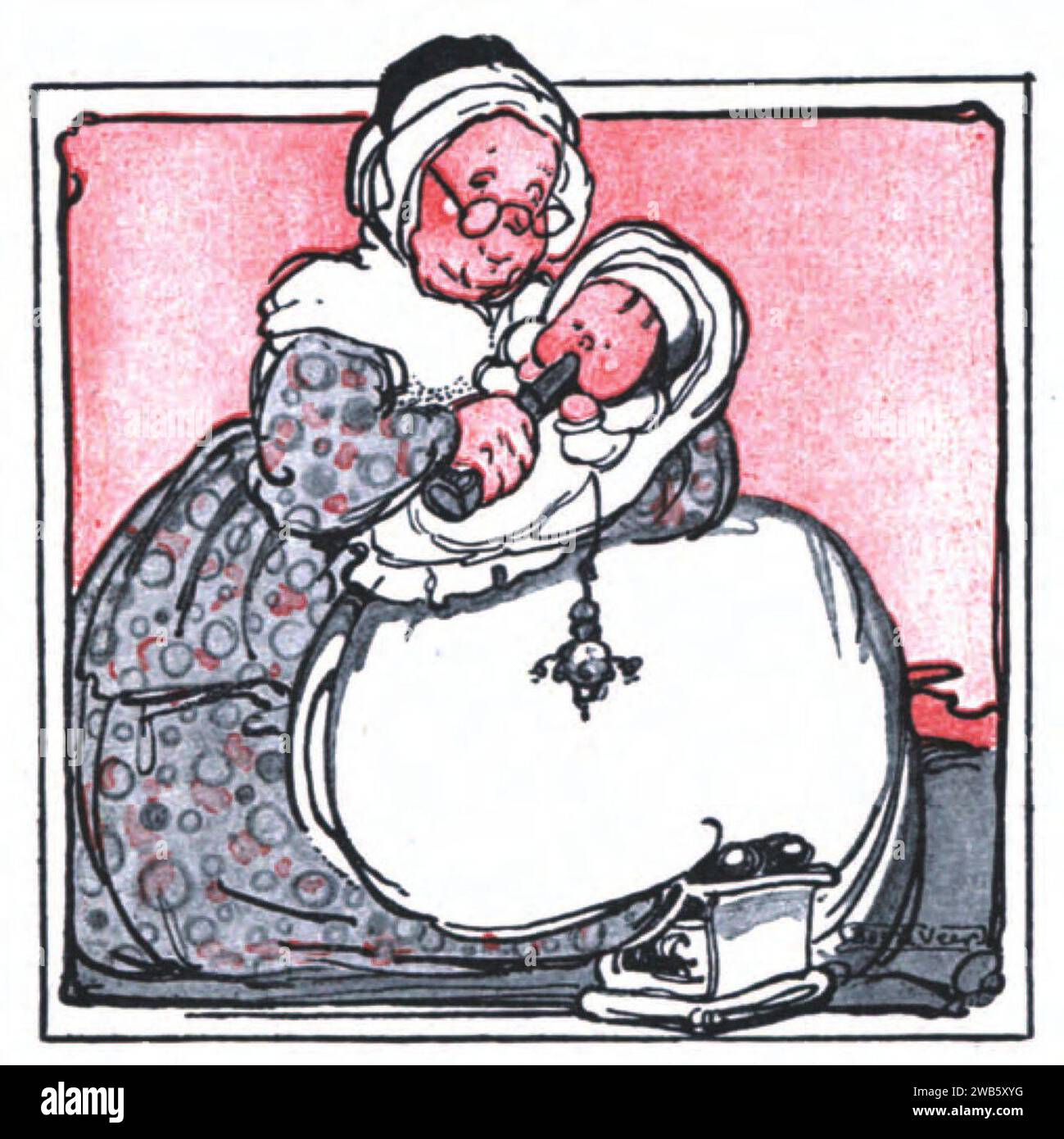 02 Baker uit A dat is Aafje (1918) van Bas van der Veer Stock Photo - Alamy