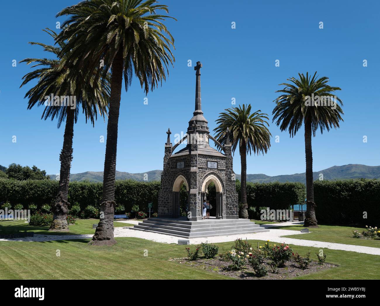 Road trip around the South Island of New Zealand. Akaroa is a town on ...
