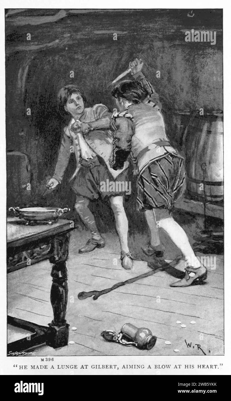 08 Illustration by William Rainey (1852-1936) for The Golden Galleon ...