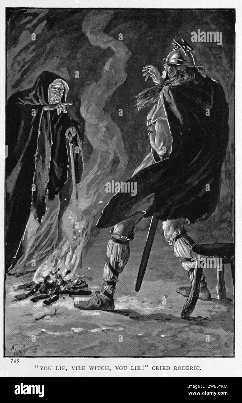 08 Illustration by Alfred Pearse (1856-1933) for The Thirsty Sword - a ...