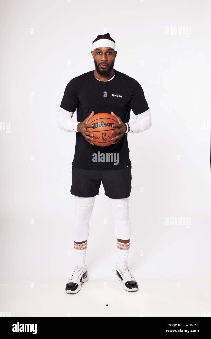 Jae Crowder poses for a portrait on October 2, 2023 in Milwaukee ...